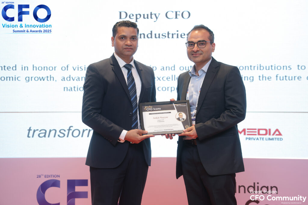 Ankit Nayyar Recognized As One Of India CFO Icon By Great Indian CFO ...